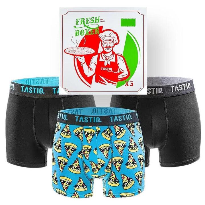 Boxers Tastiq Pizza 3 -Pack Boadbox - Comfort & Style for Men XTASY ...