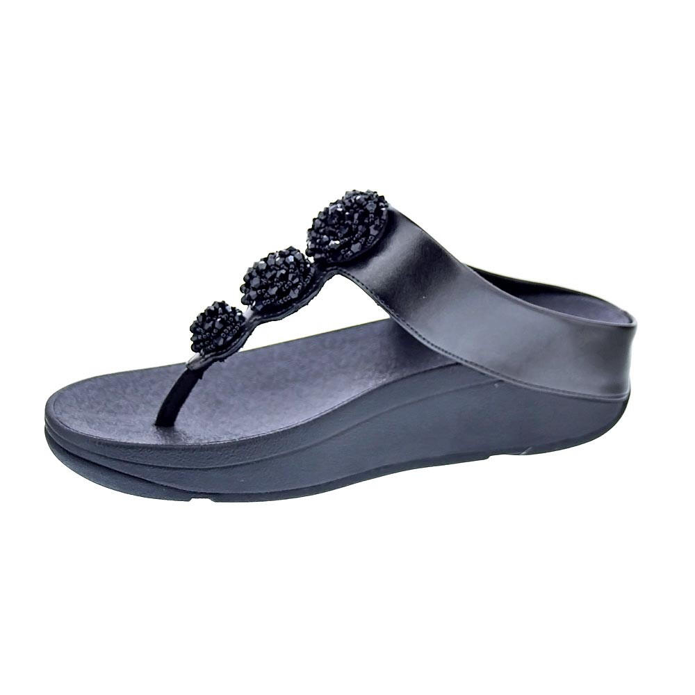 Womens Toe Post Sandals Slip On Fino Beadie-button FIT FLOP | Decathlon