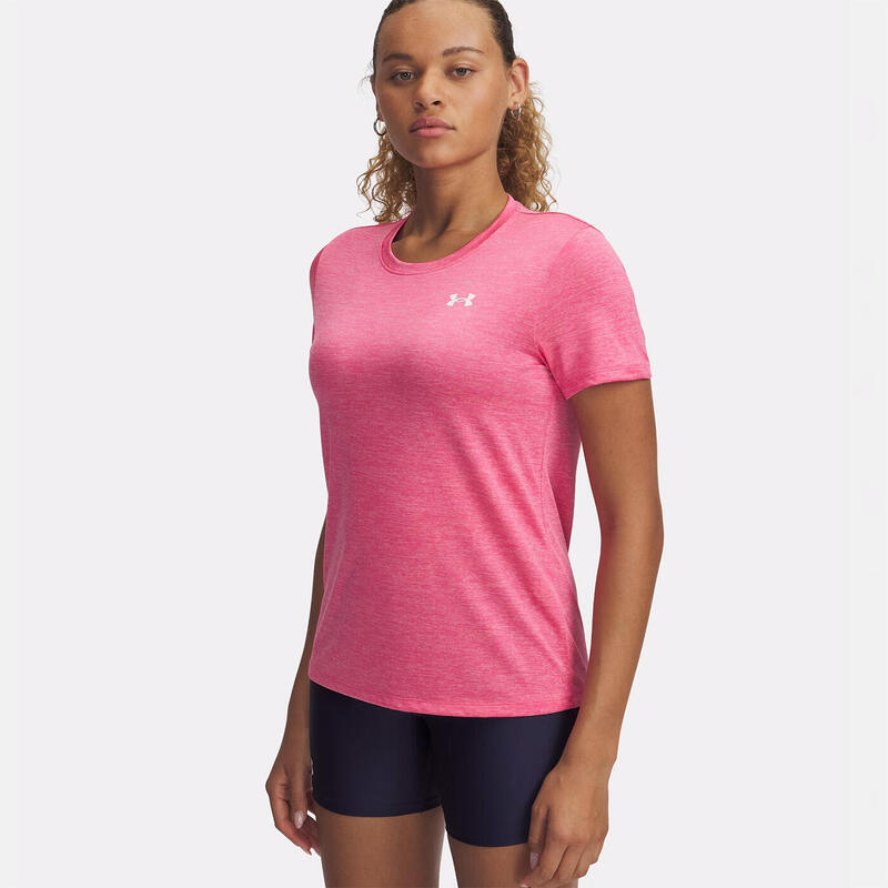 T-shirt pour femme UA Tech™ Twist Under Armour Rose UNDER ARMOUR | Decathlon