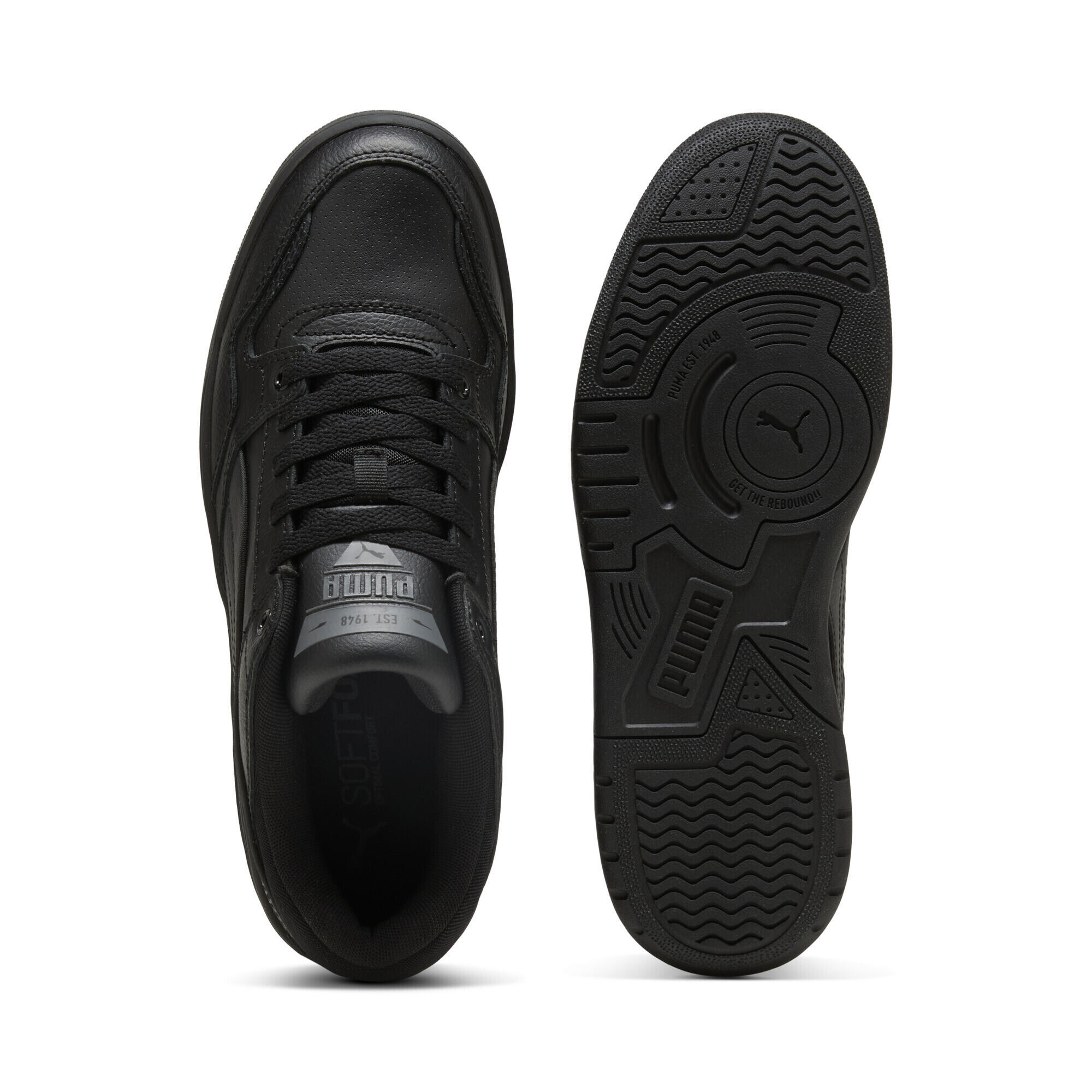 Galochas corrida Adulto Rebound Retro PUMA Black Cool Dark Gray PUMA ...