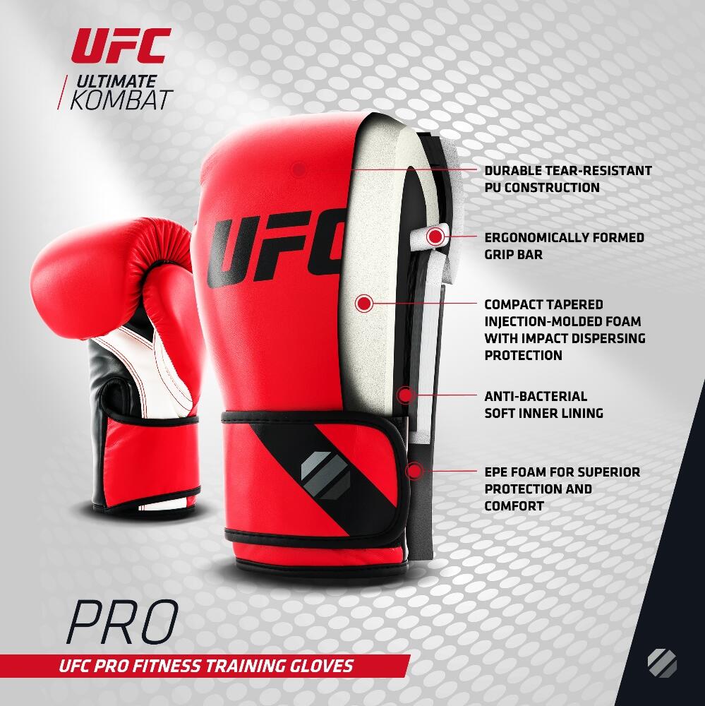 UFC PRO Training Boxing Gloves – Red/Black – 14OZ UFC | Decathlon