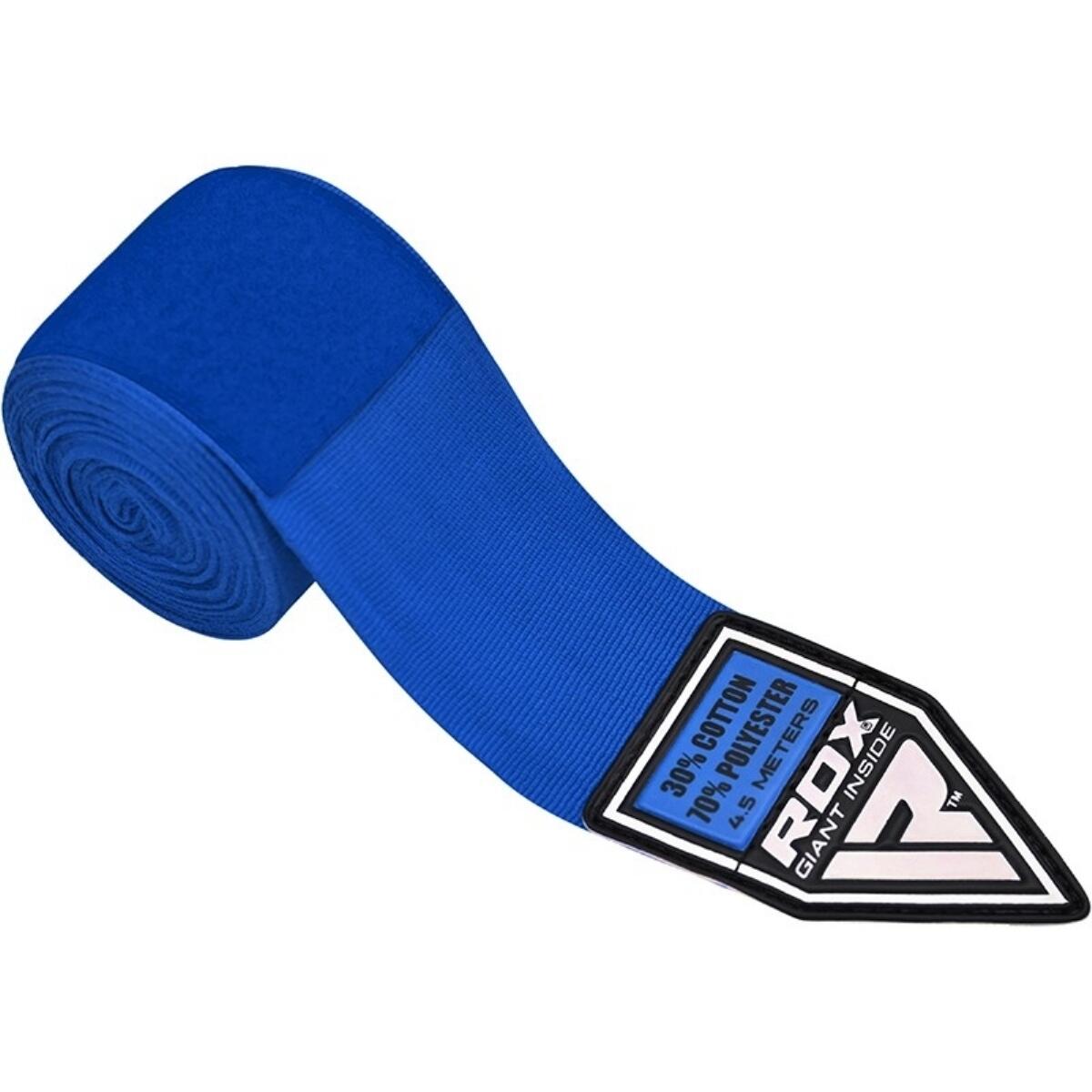 RDX Pro Boxing Hand Wraps 450 cm Thick Blue with Thumb Loop RDX SPORTS ...
