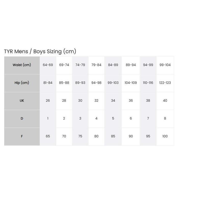 Jammer TYR Durafast Elite® Large Logo Solid - Noir - Taille UK 26 TYR ...