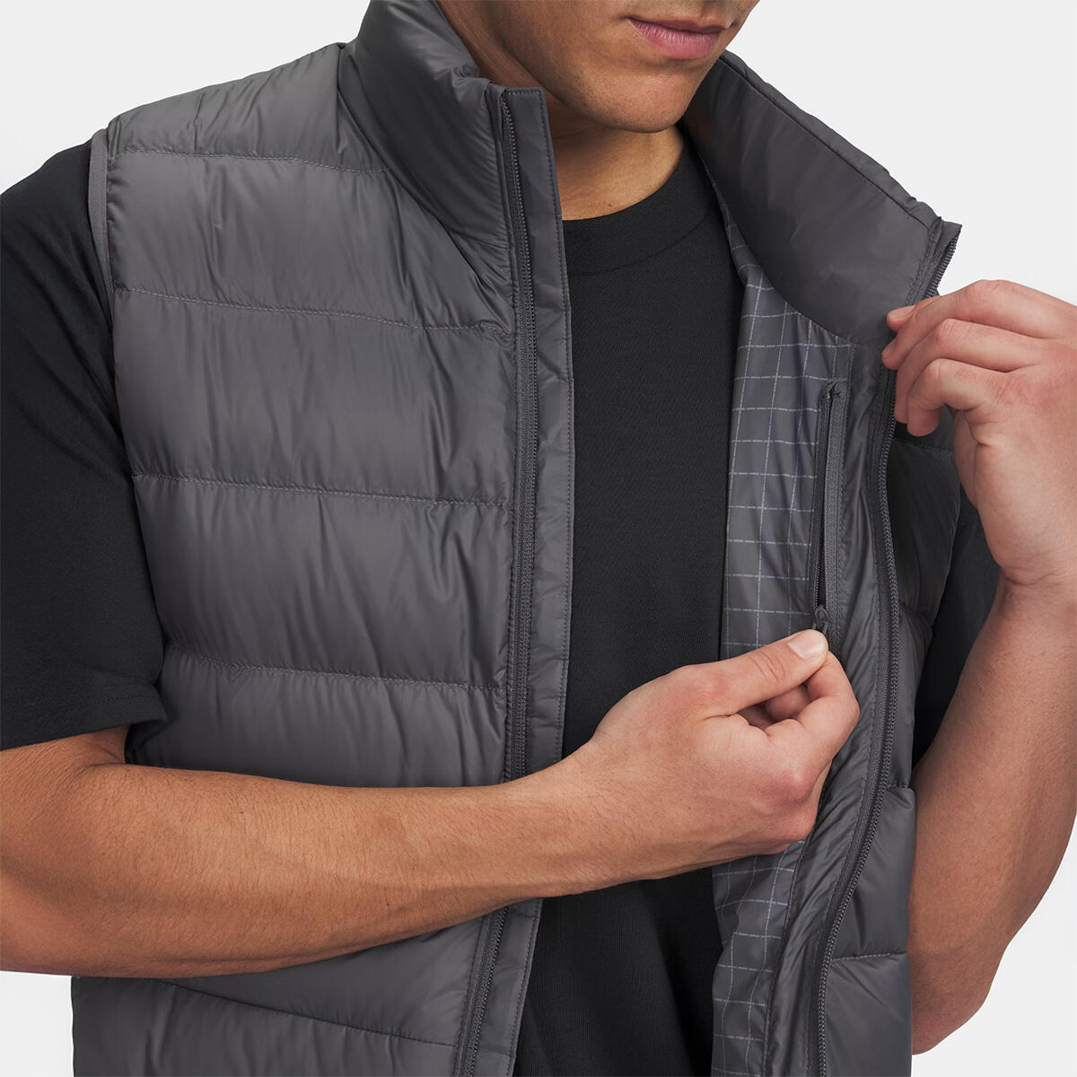 Doudoune sans manches en duvet UA Legend Grise pour homme | Decathlon