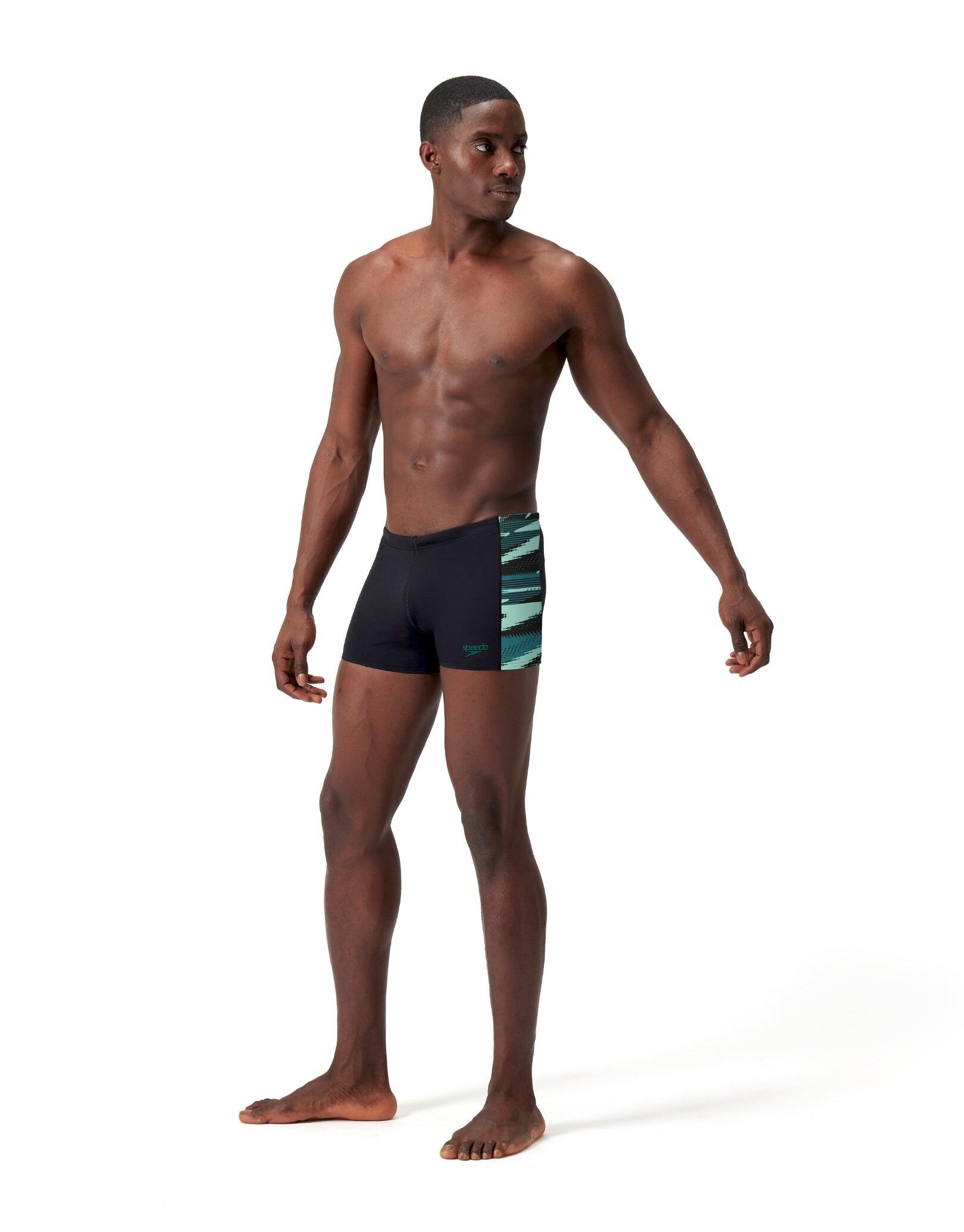 Speedo Hyperboom Panel Aquashort - Black/Green SPEEDO | Decathlon