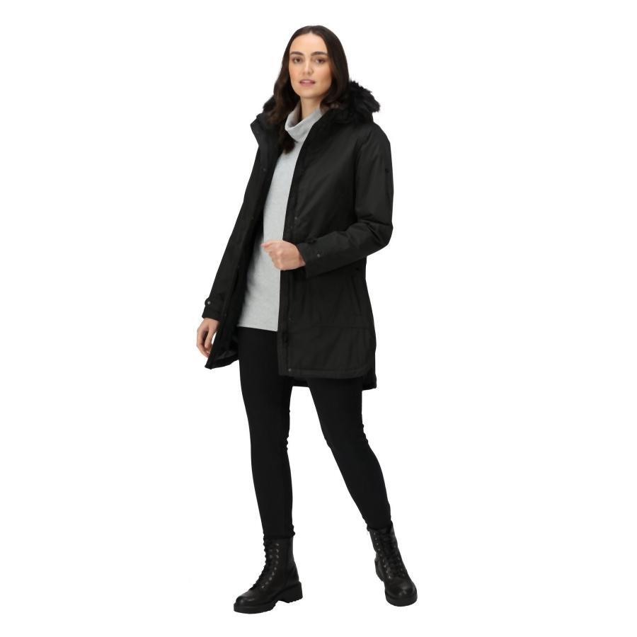 Regatta Sabinka wasserdichte Winterjacke Damen Wintermantel Black 40 ...