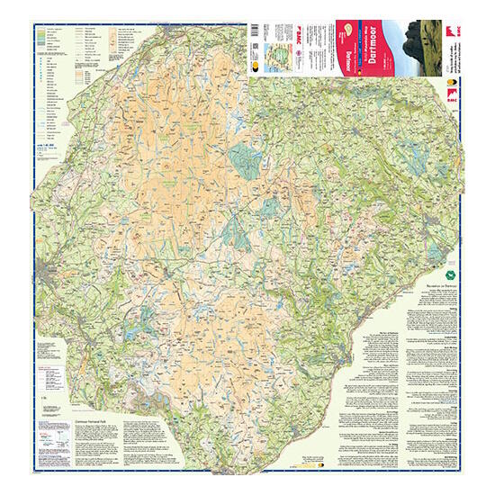 British Mountain Map - Dartmoor HARVEY MAPS | Decathlon