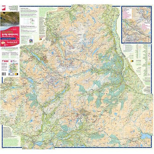 British Mountain Map - Eryri Gogledd Snowdonia North HARVEY MAPS ...