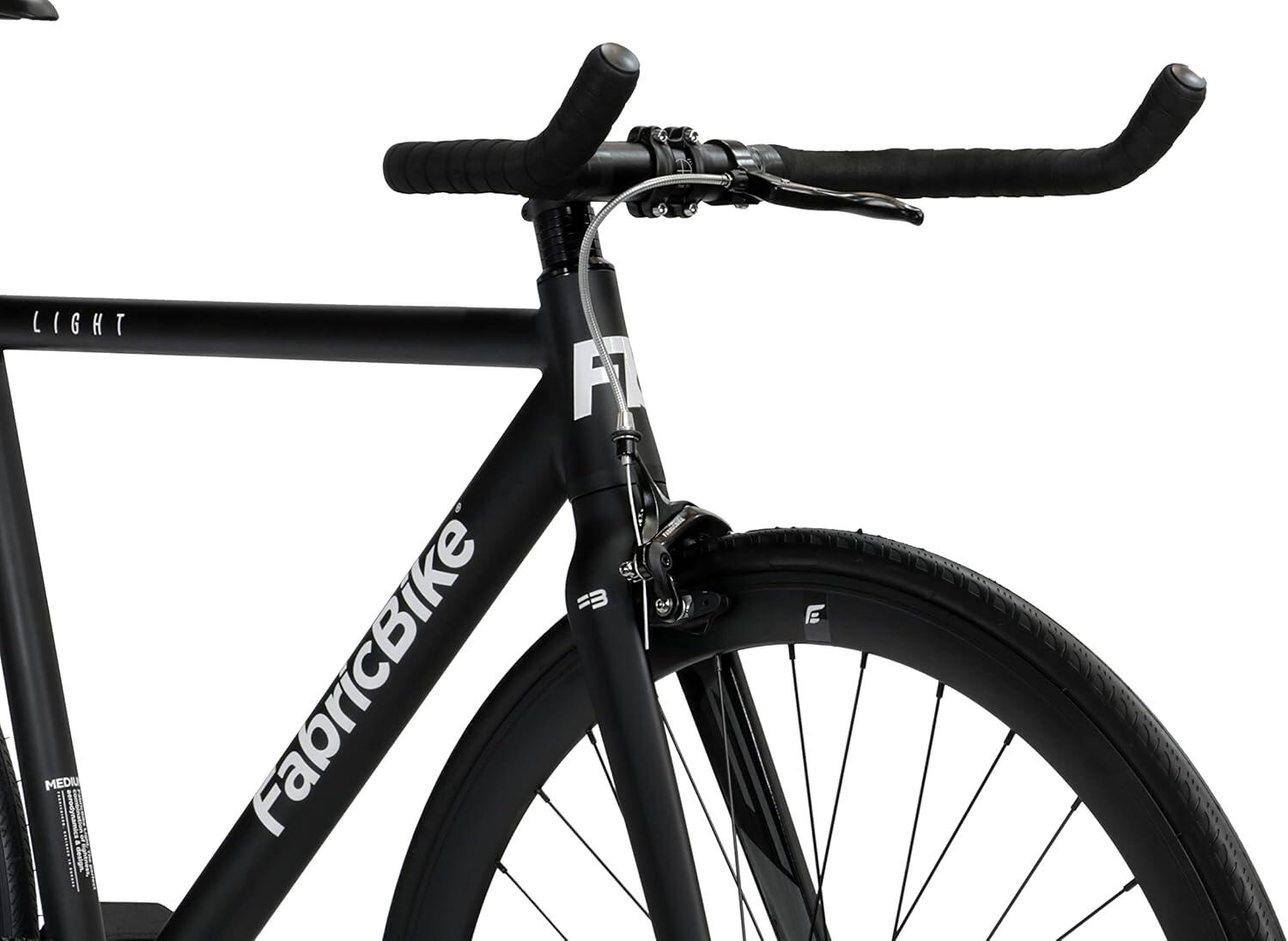Fixie-Fahrrad Light Aluminium 28" – Matte Black FABRICBIKE | Decathlon