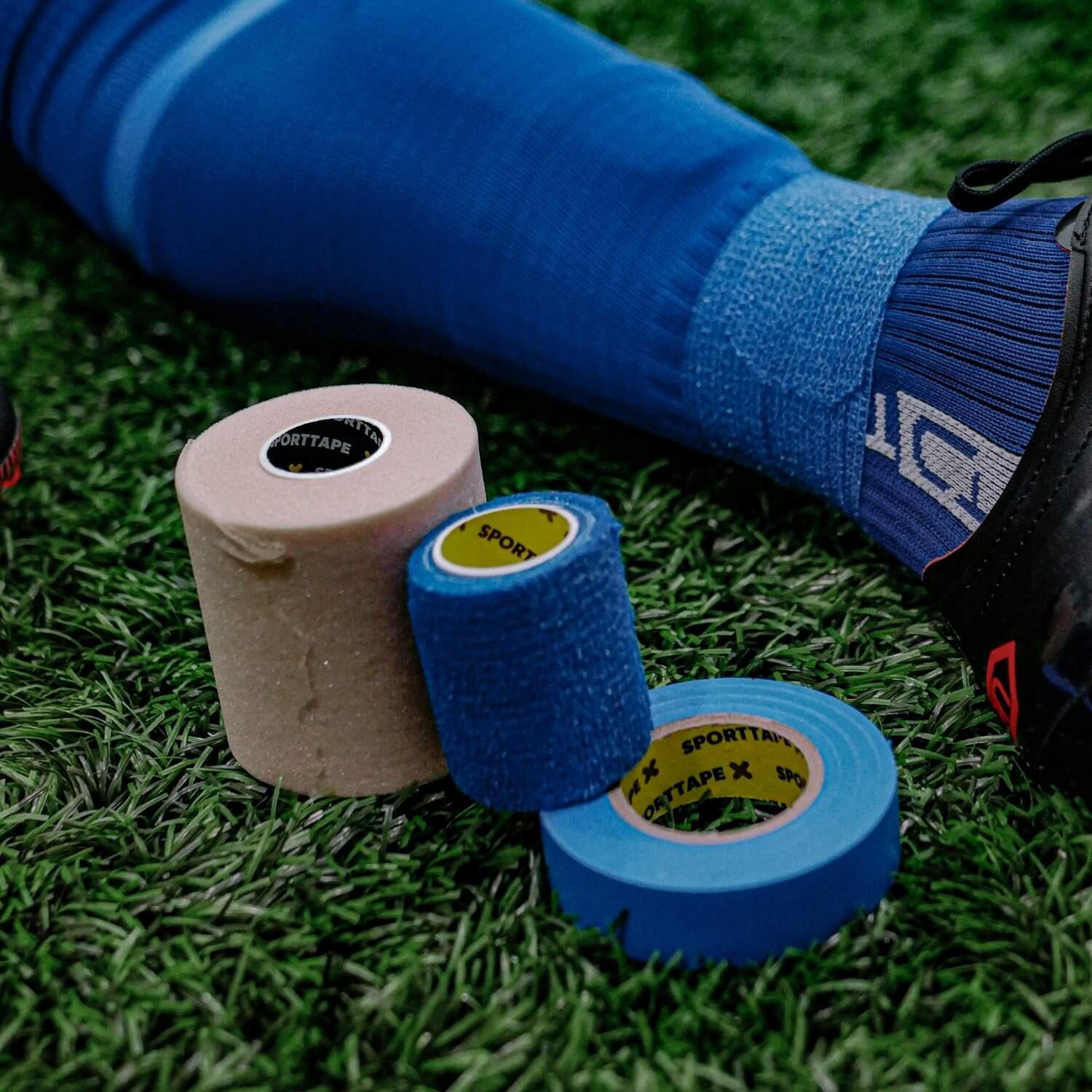 PVC SOCK TAPE - BLUE 1.9CM X 20M - PACK OF 6 ROLLS SPORTTAPE | Decathlon