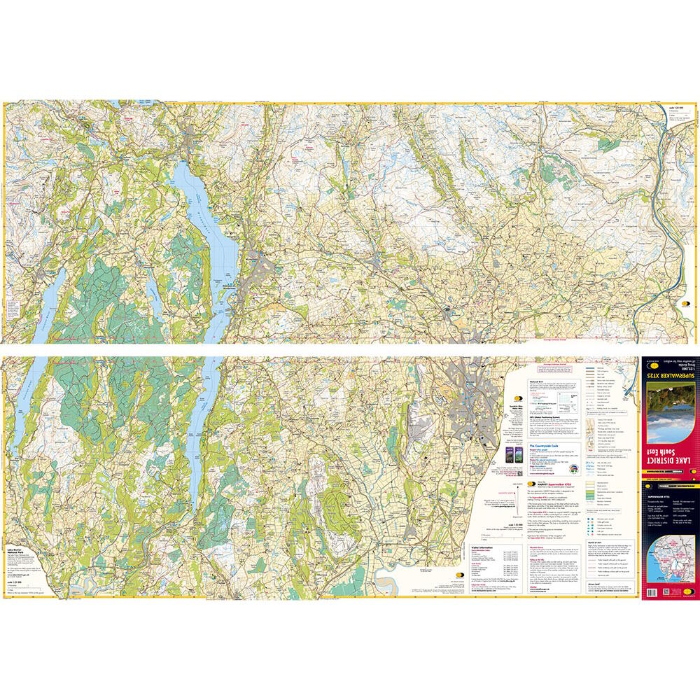Superwalker XT Map - South East Lake District HARVEY MAPS | Decathlon
