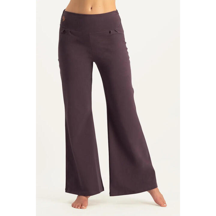 URBAN GODDESS Maeve Wijde Yoga Broek - Berry | Decathlon