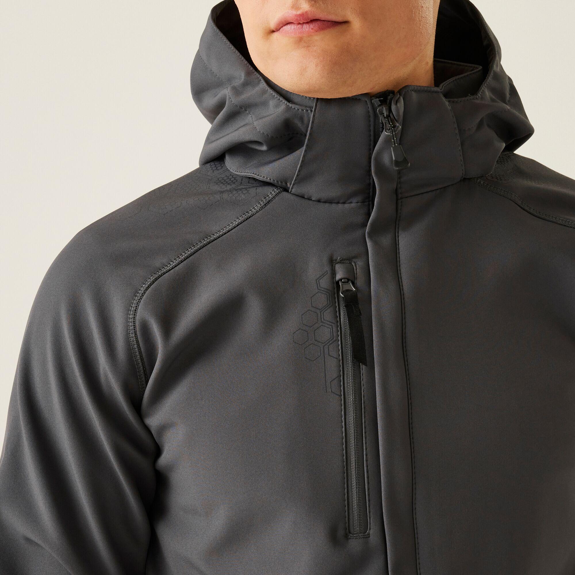 Mens Repeller Lined Softshell Hooded Jacket | Decathlon
