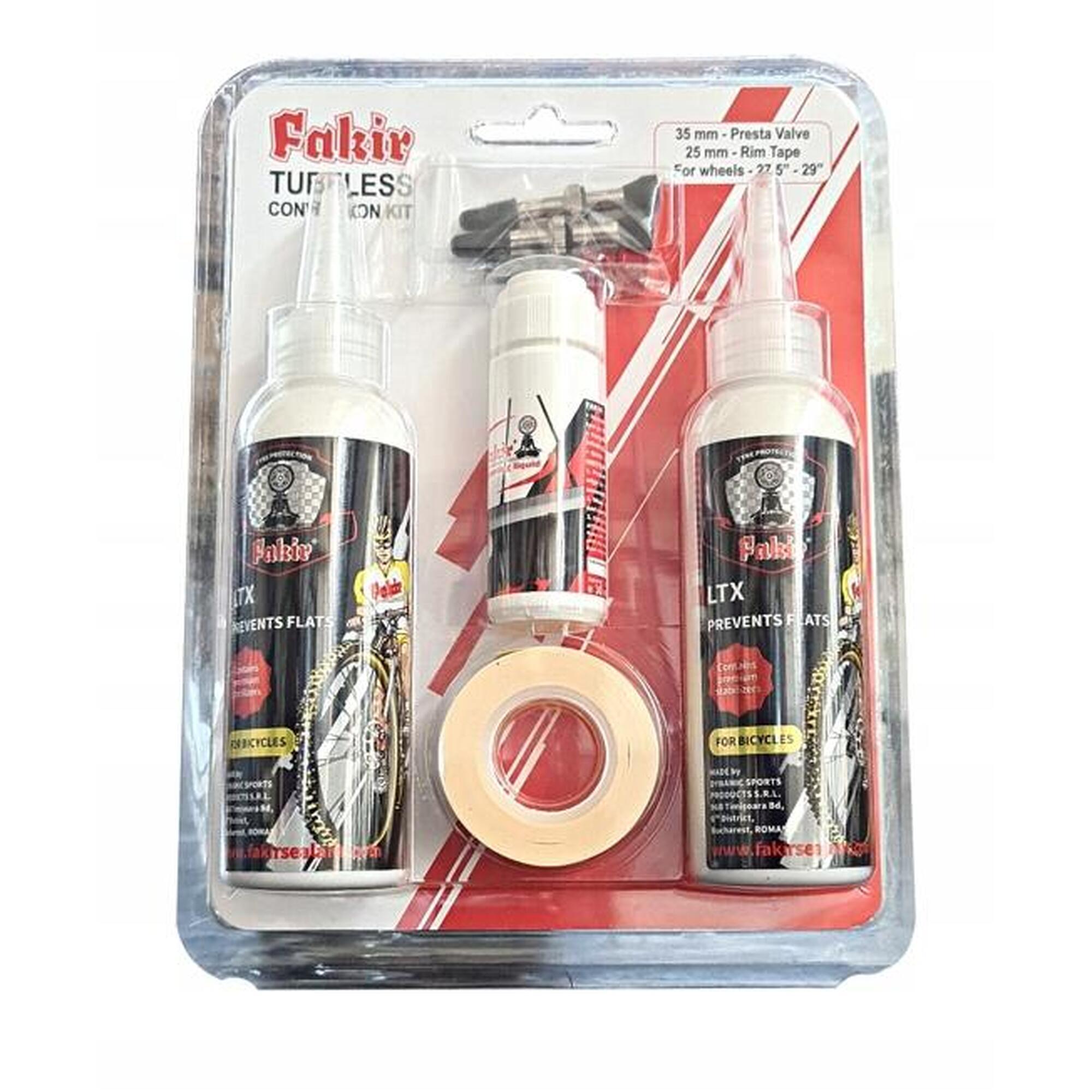 ZESTAW do zmiany OPON rowerowych na BEZDĘTKOWE FAKIR CONVERSION KIT MTB ...