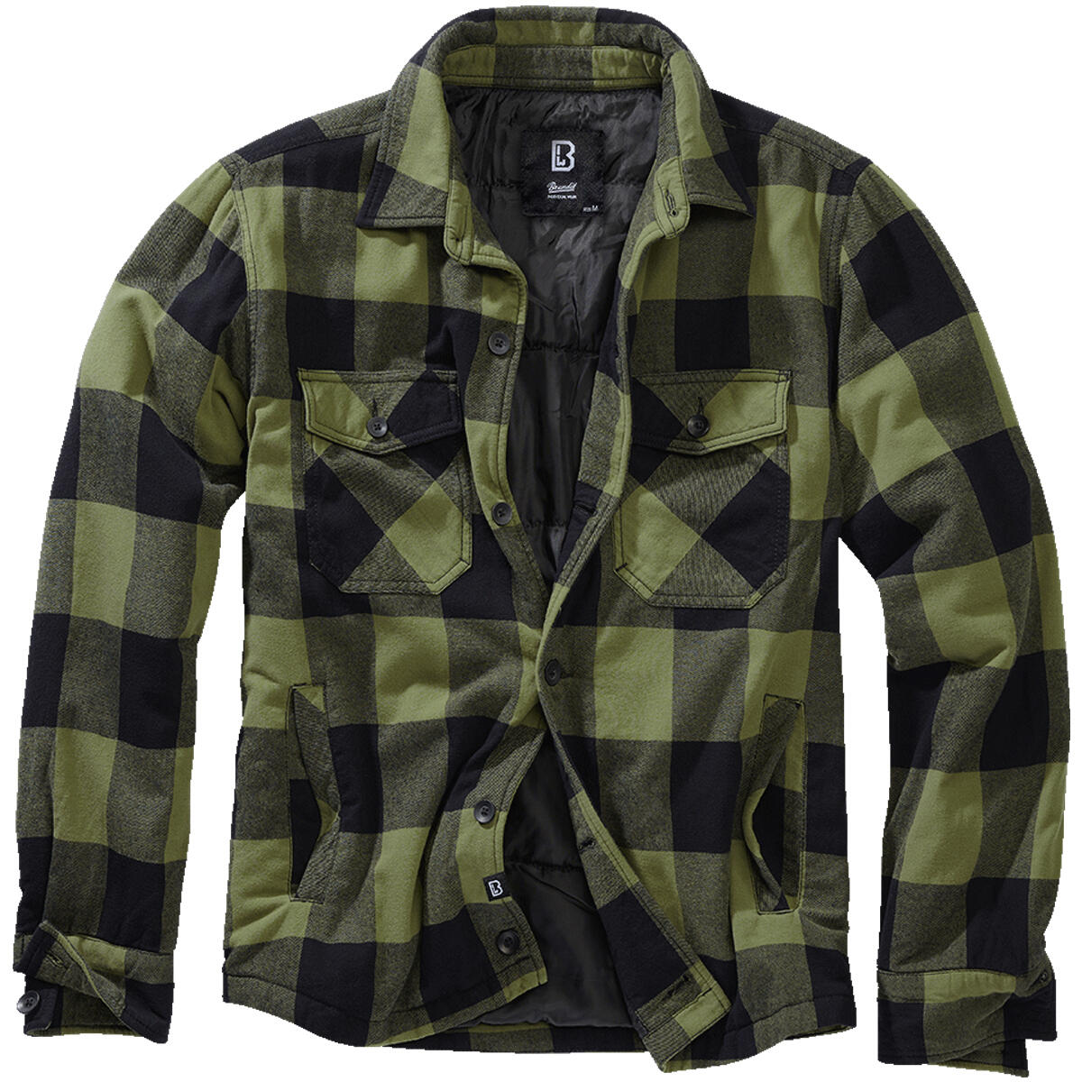 Brandit Lumber Jacket Black / Blue BRANDIT | Decathlon