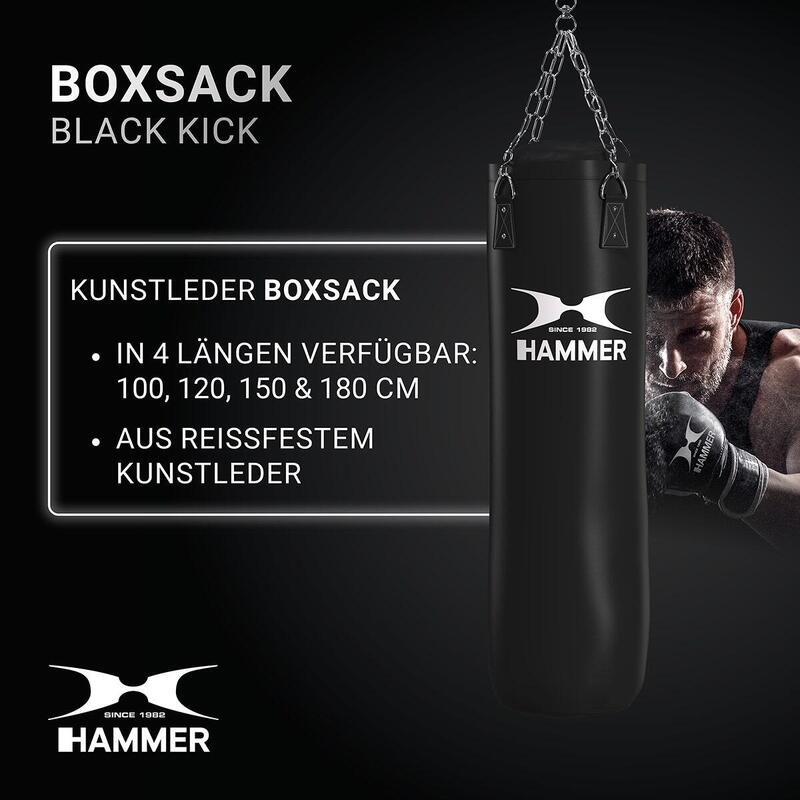 HAMMER - Sac de Box Hammer Premium Black Kick - 150 cm | Decathlon