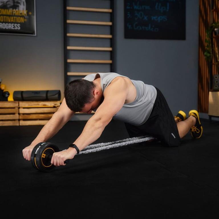 Set 4 en 1 pour abdos Trex Sport TX-010WSA ab-roller poignées avec ...