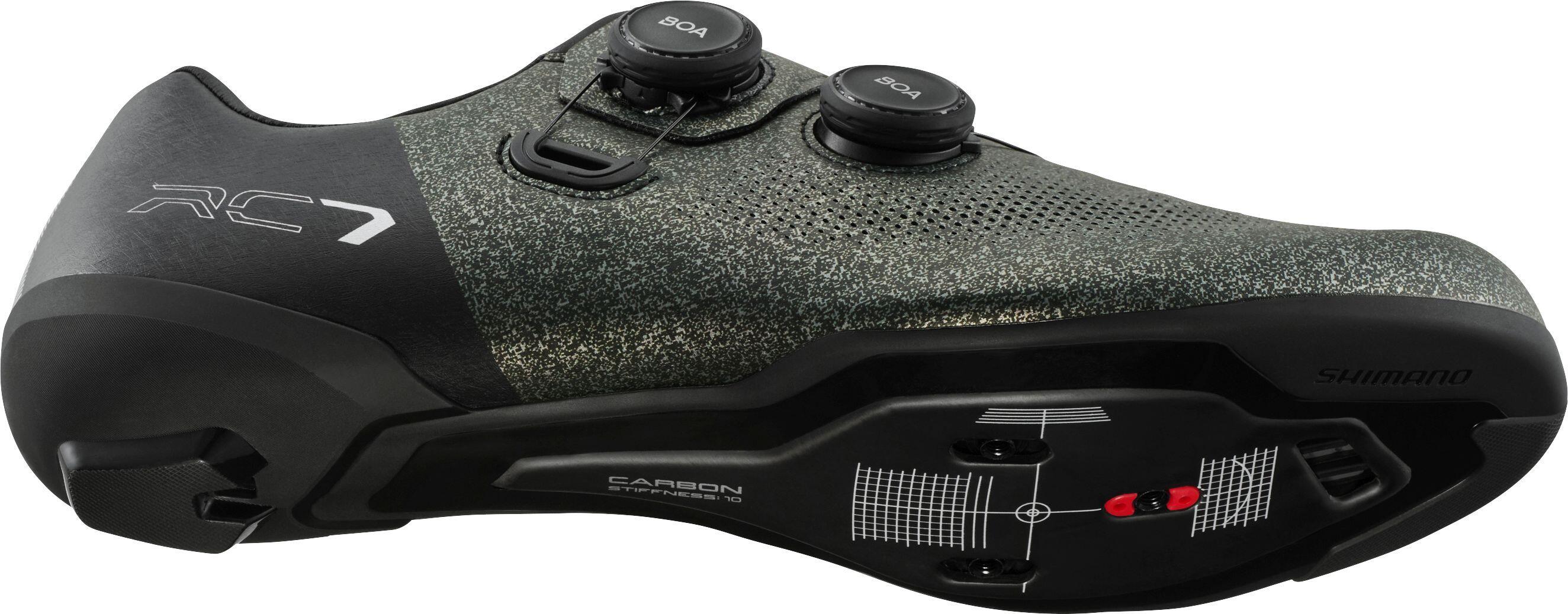 Vélo de route - Chaussures de vélo SH-RC703 WIDE, Gray Splatter SHIMANO ...