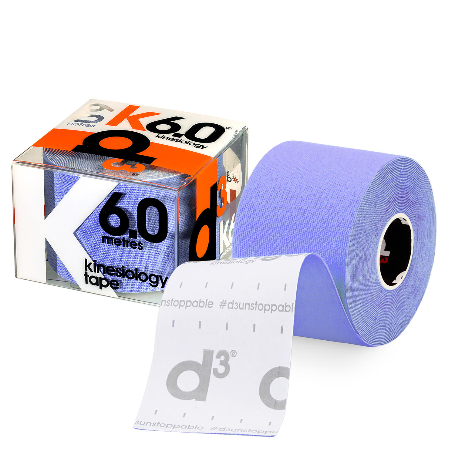 K6.0 Kinesiology Tape 50mm x 6m - Amethyst - 1 Roll D3 TAPE | Decathlon