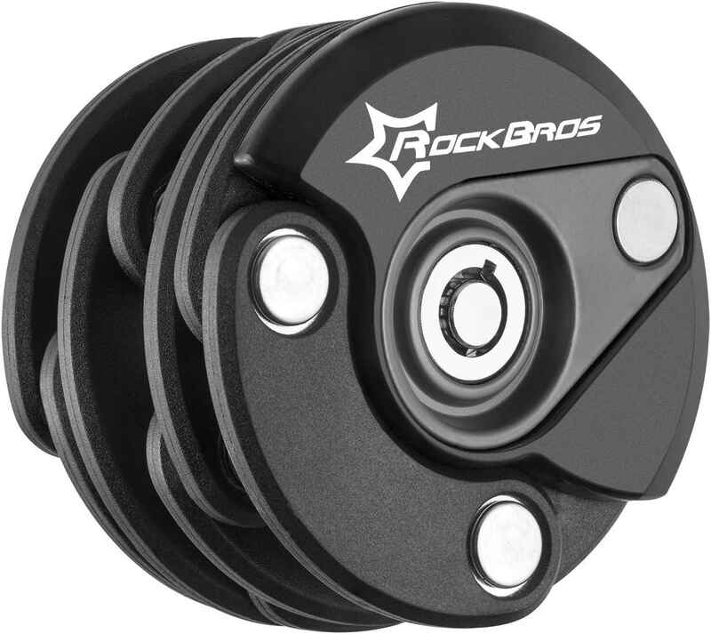 Folding Bike Lock with Keys and Mounting Bracket - Decathlon