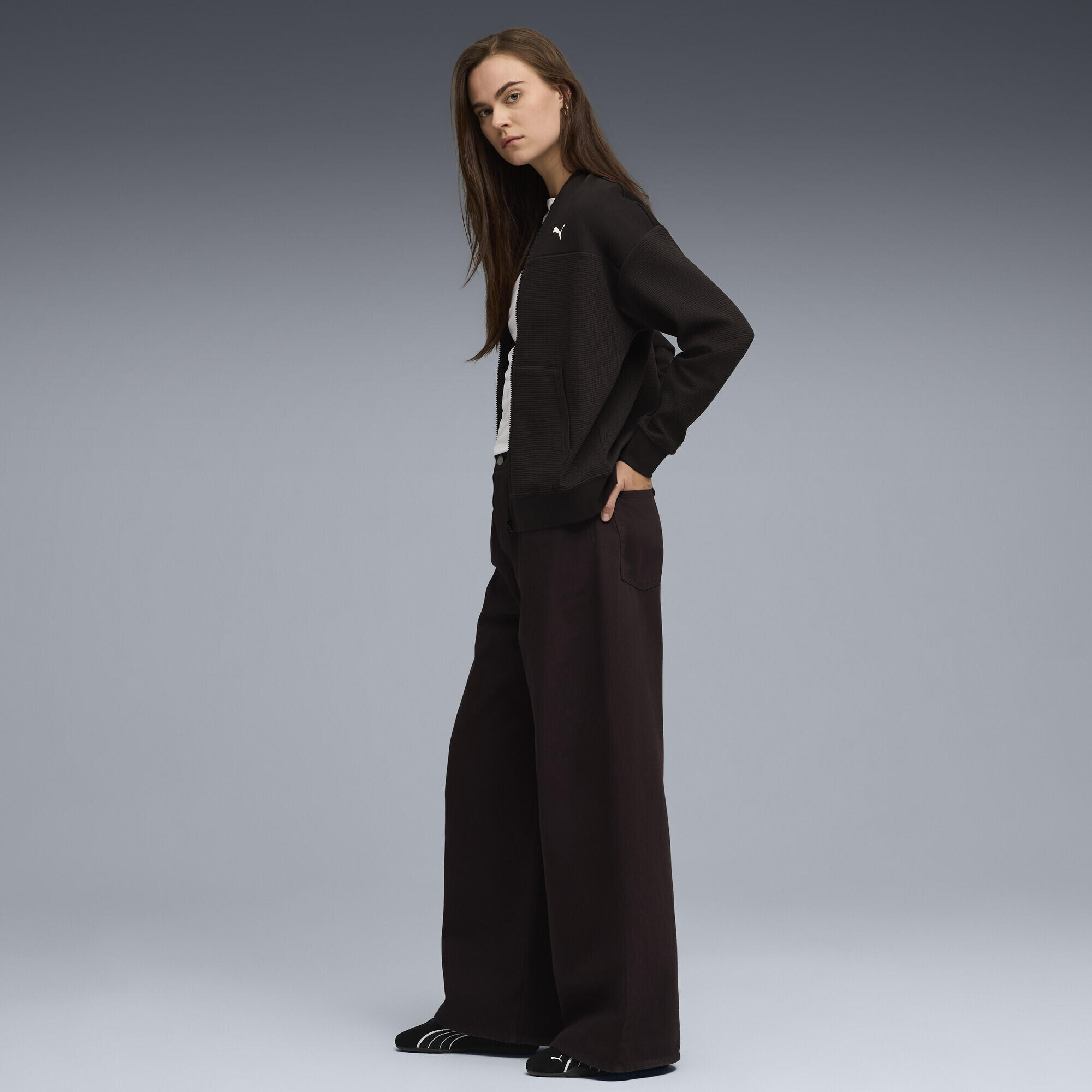 PUMA Class jack met volledige rits voor dames PUMA Black PUMA | Decathlon