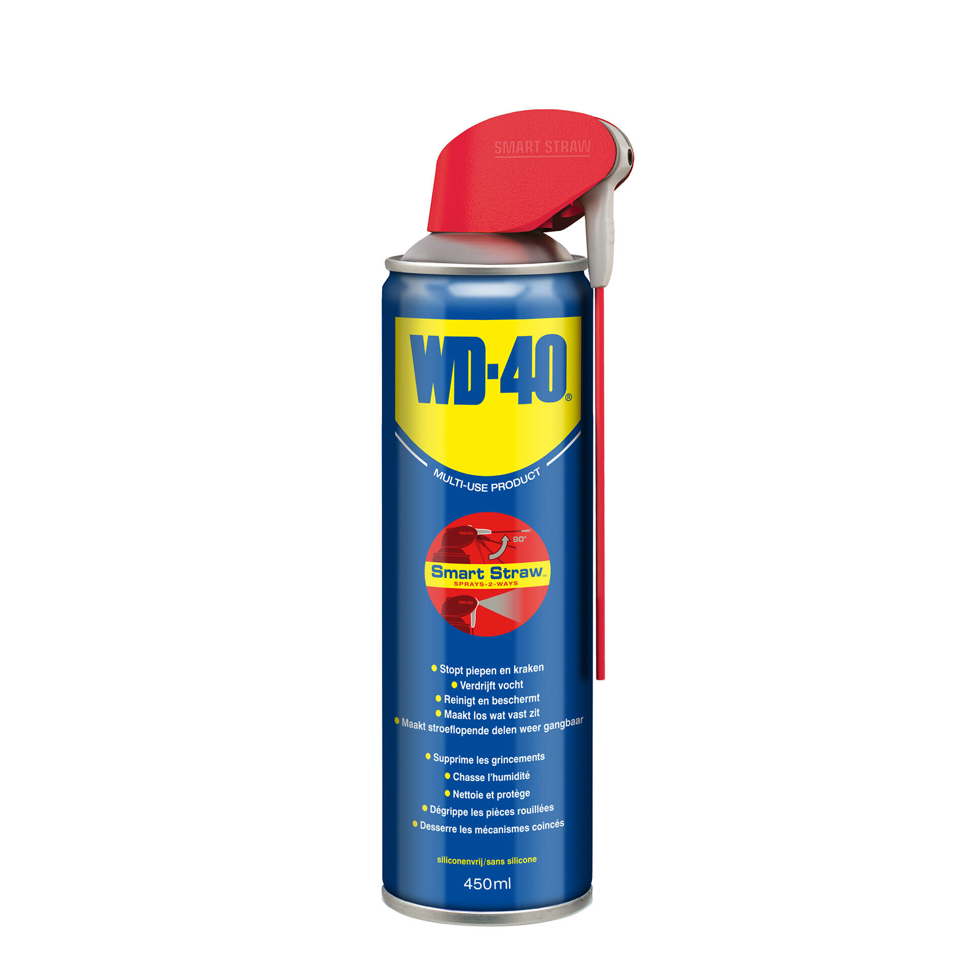 WD-40 Spray Multiservices BR12B avec Paille Intelligente 450 ml | Decathlon