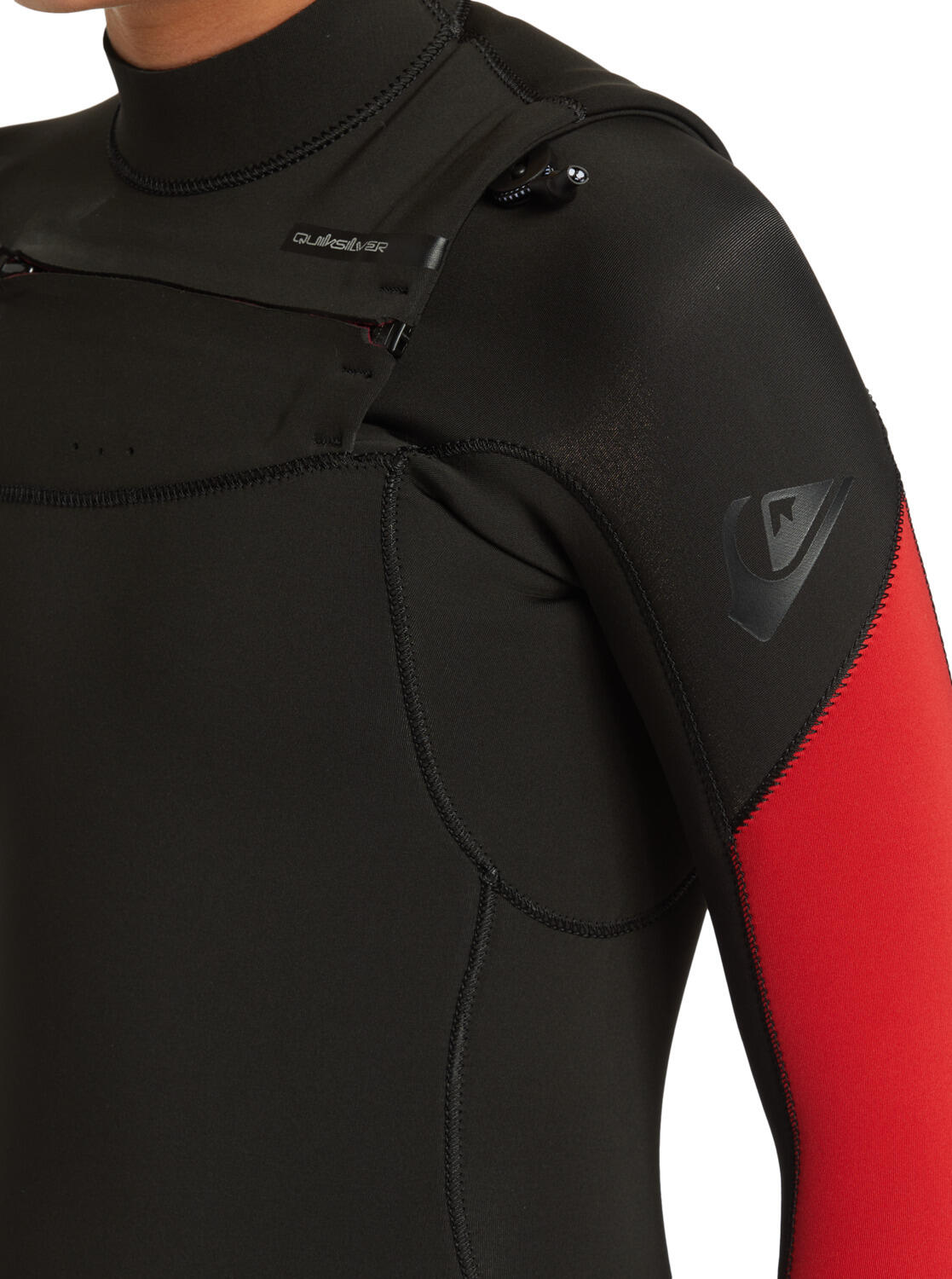 Chest-Zip-Neoprenanzug 3/2MM EVERYDAY SESSIONS Rot Junge QUIKSILVER ...
