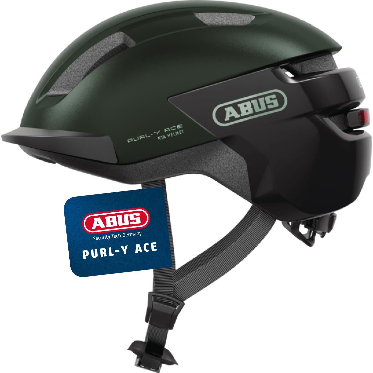 Abus PURL-Y ACE Speed Pedelec Fietshelm - Moss Green ABUS | Decathlon