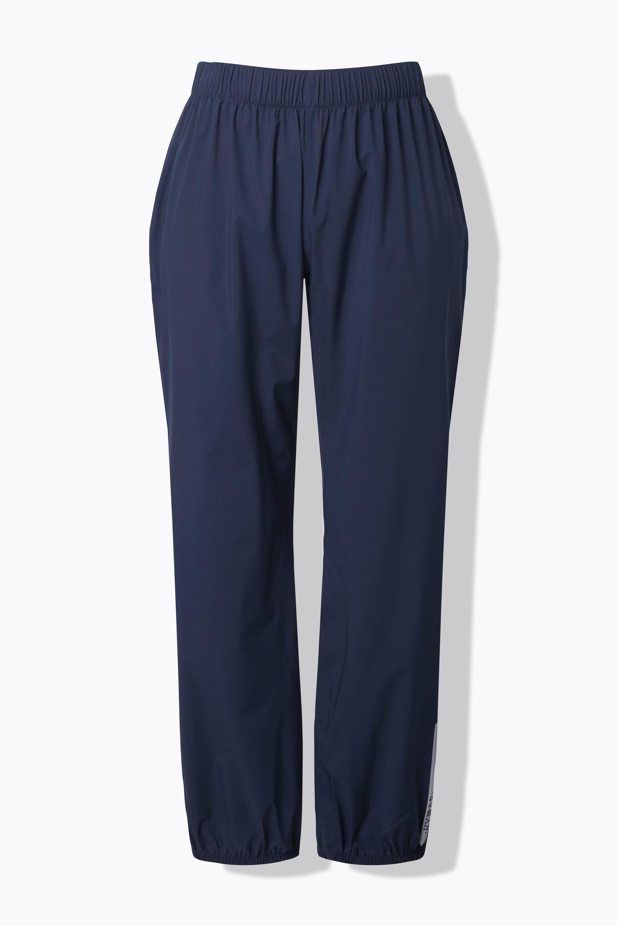 Women's Waterproof Rain Trousers 3,000 mm Blue with Elastic Waist ULLA POPKEN | Decathlon