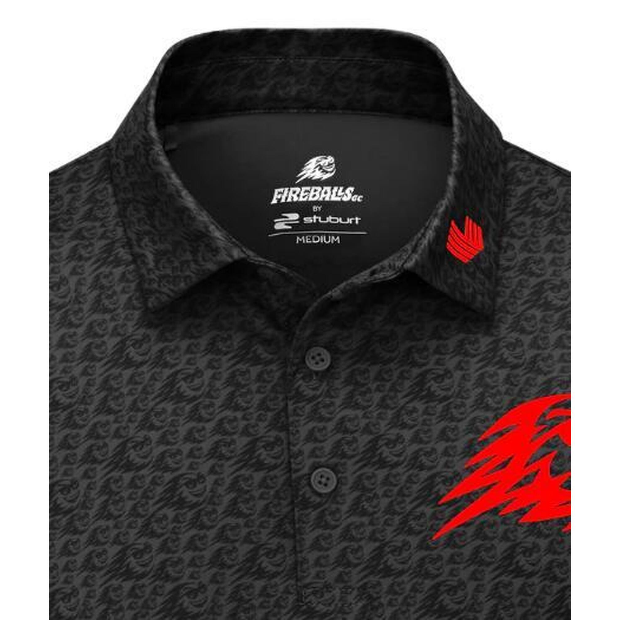 Polo de golf pour hommes Fireballs by Stuburt Sergio LIV Golf, rouge ...