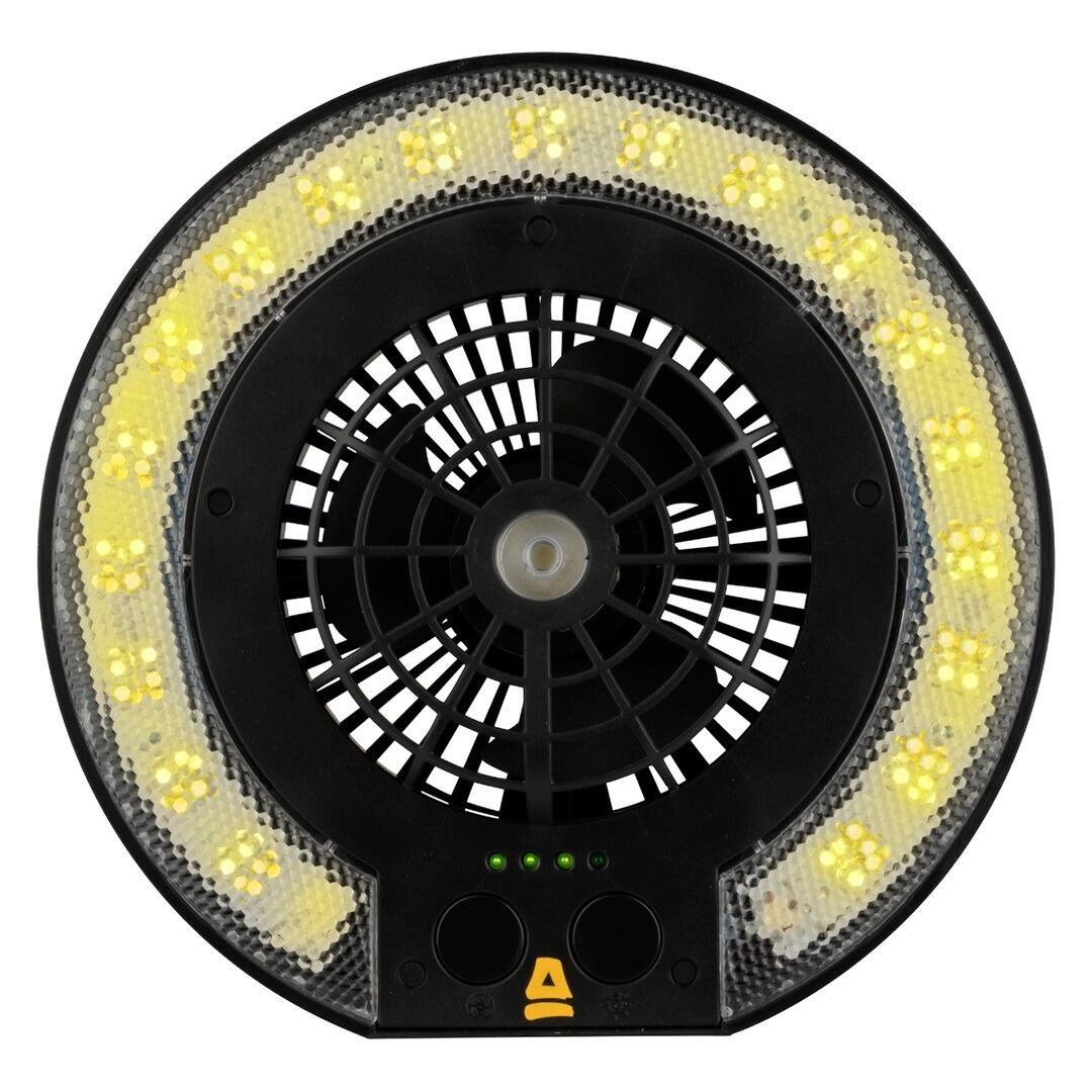 2-in-1 LED Lamp met ventilator - Ventilator met muggen werend licht ...