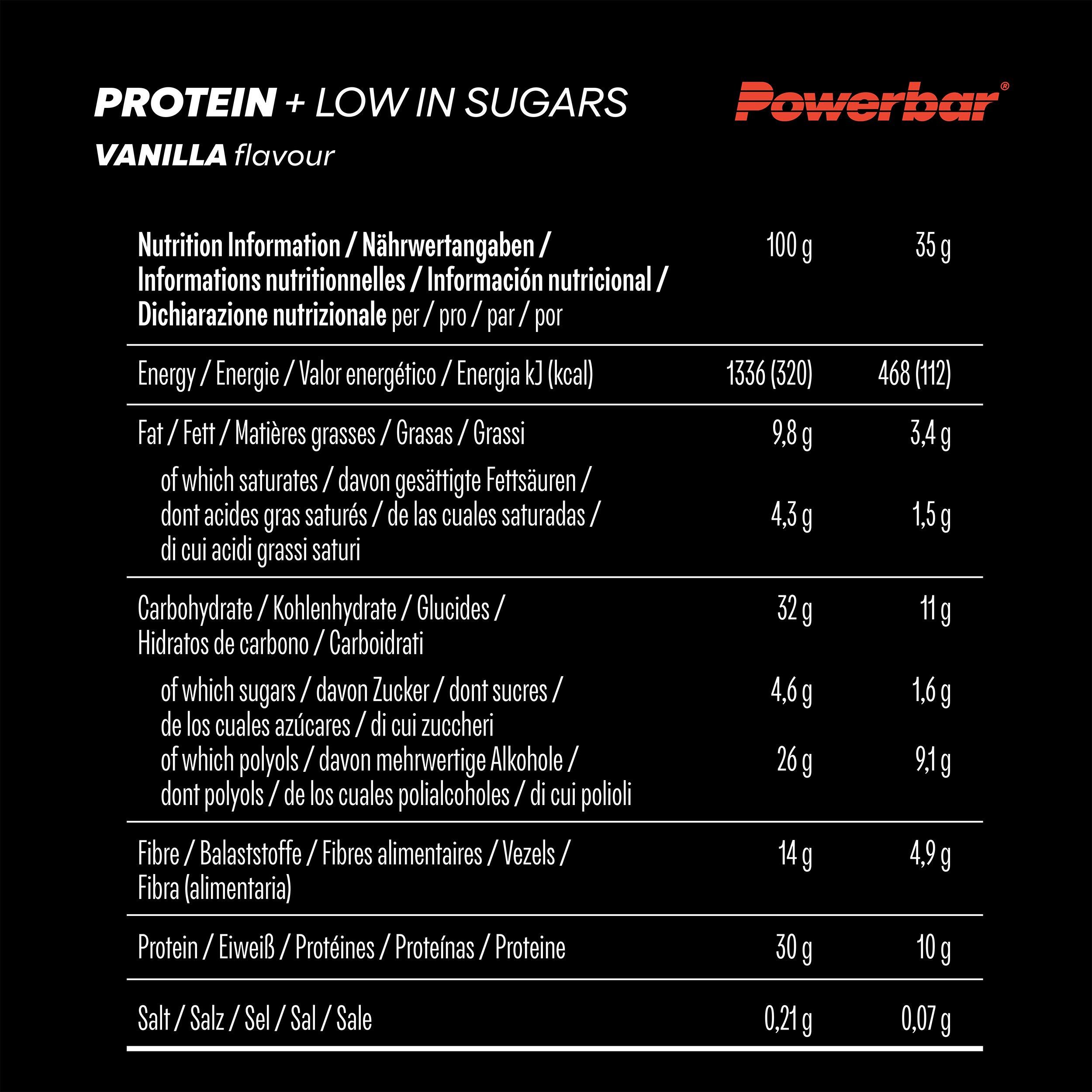POWERBAR Protein Plus Low Sugar Vanilla 1(30x35g) Vanille POWERBAR ...