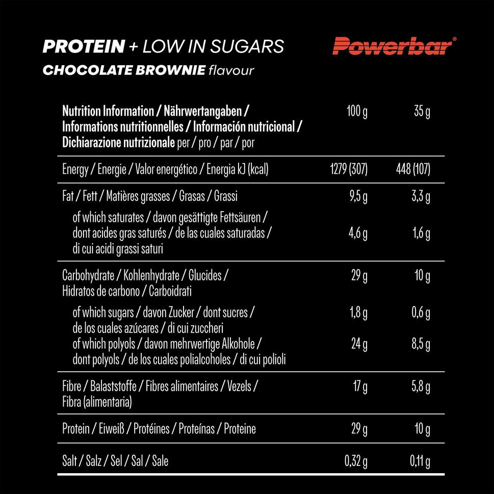 POWERBAR Eiwitrepen - Blik Proteïne Plus Reep Met Laag Suikergehalte ...