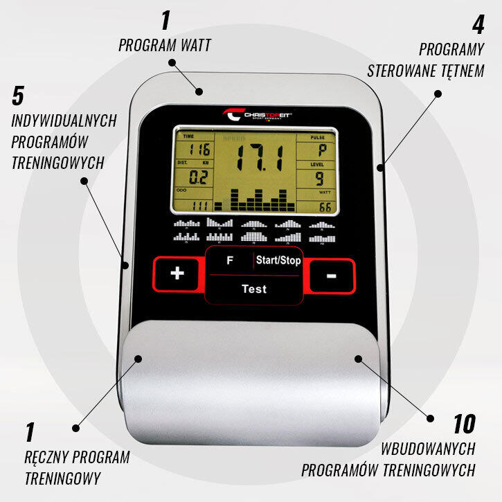 CHRISTOPEIT BT 4 Exercise Bike black, 24-level magnetic resistance CHRISTOPEIT | Decathlon