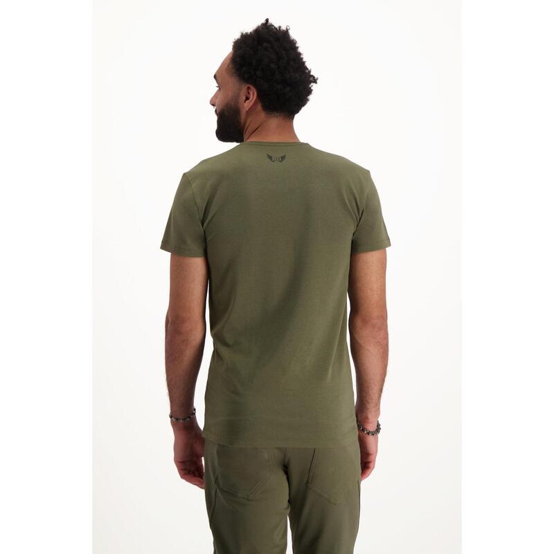 T-shirt Moksha Zen - Col en V à la hanche, doux et confortable - Vert ...