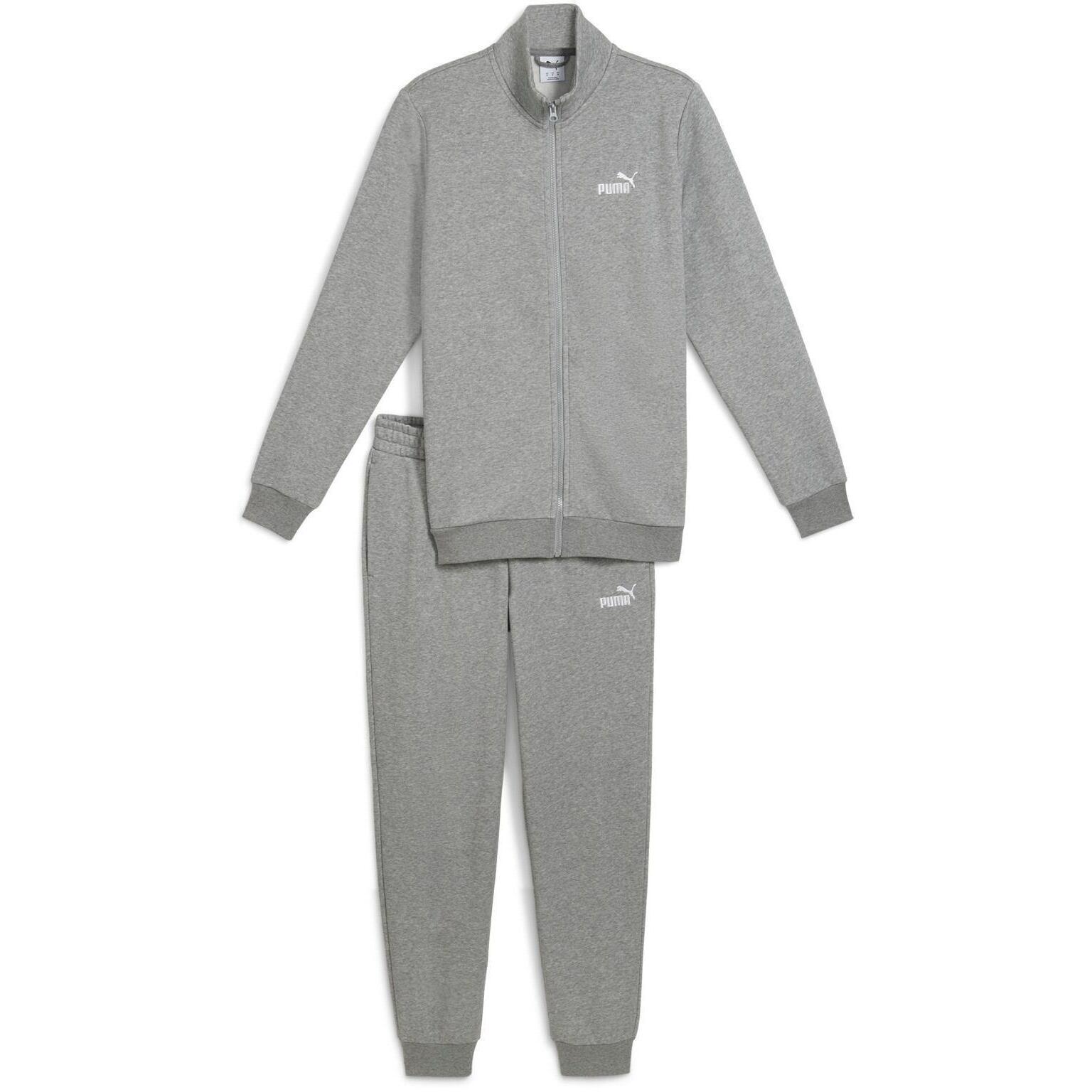 Tracksuit Puma Ess Sweat Suit Fl, Gray, Men | Decathlon