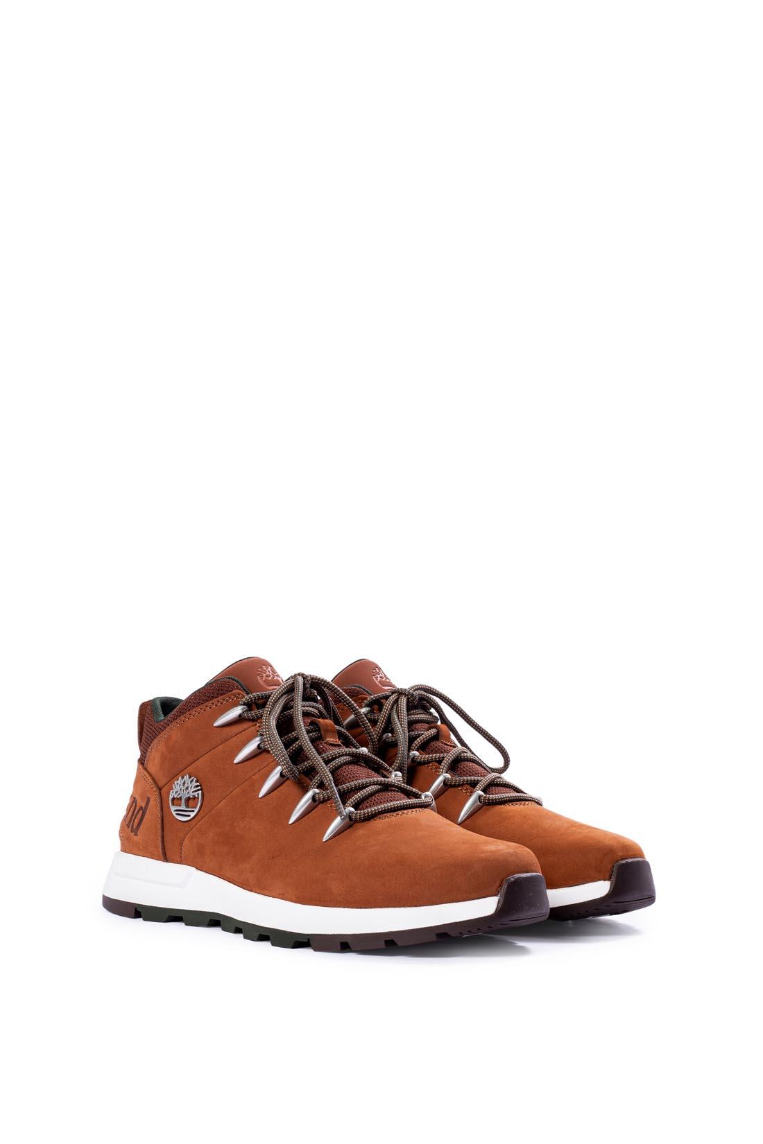 Timberland Sprint Trekker Nubuck Mid Mens Rust Brown Boots | Decathlon