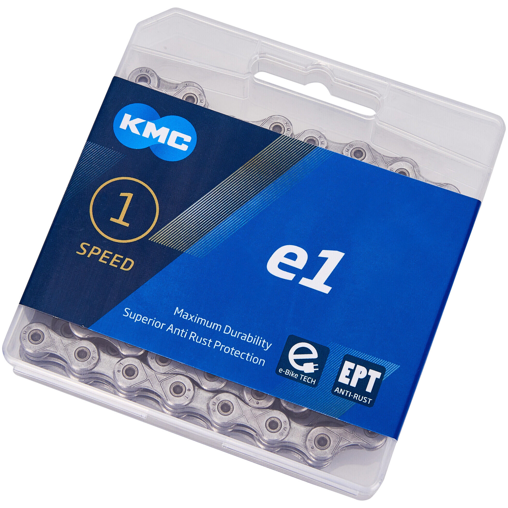 KMC Fahrradkette e1 EPT E-Bike, Silber, 1-Fach, 130 Glieder KMC | Decathlon
