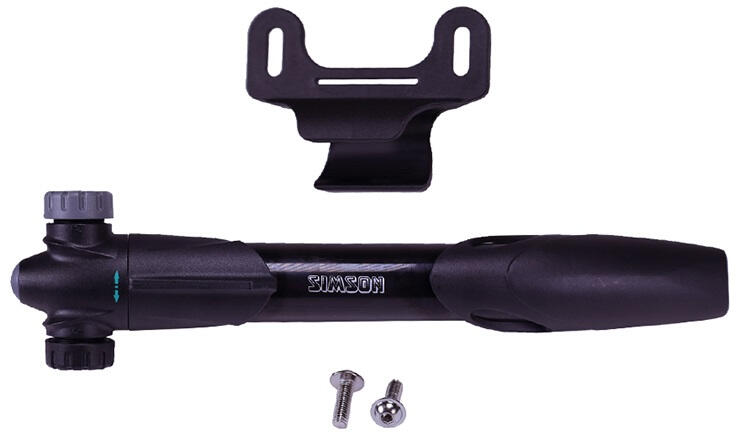 Pompa da telaio Simson Exellent nera con impugnatura pieghevole. SIMSON | Decathlon