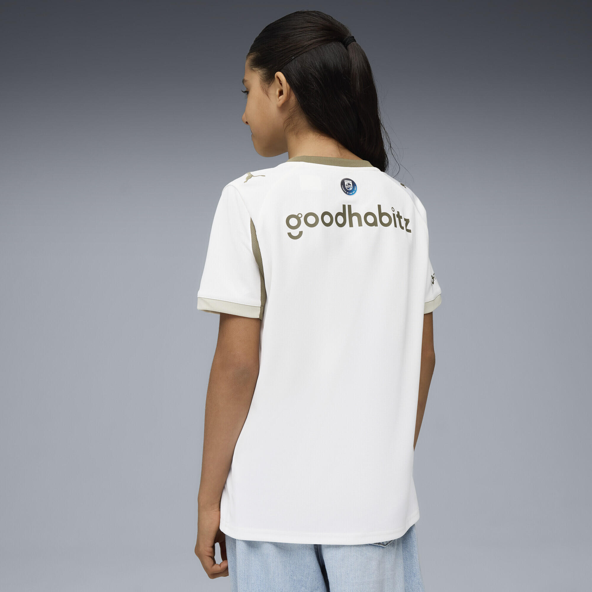 PSV Eindhoven 25/26 derde shirt voor jongeren PUMA White Desert Dust ...