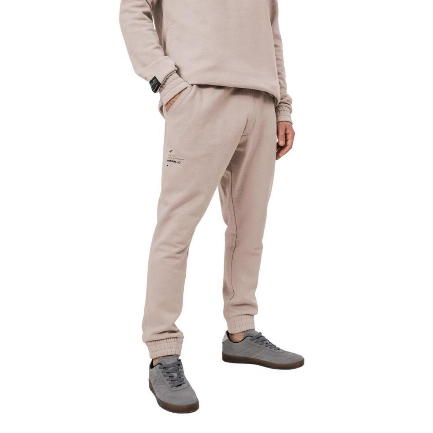 Heren Joggingbroek met logo (Beige) | Decathlon