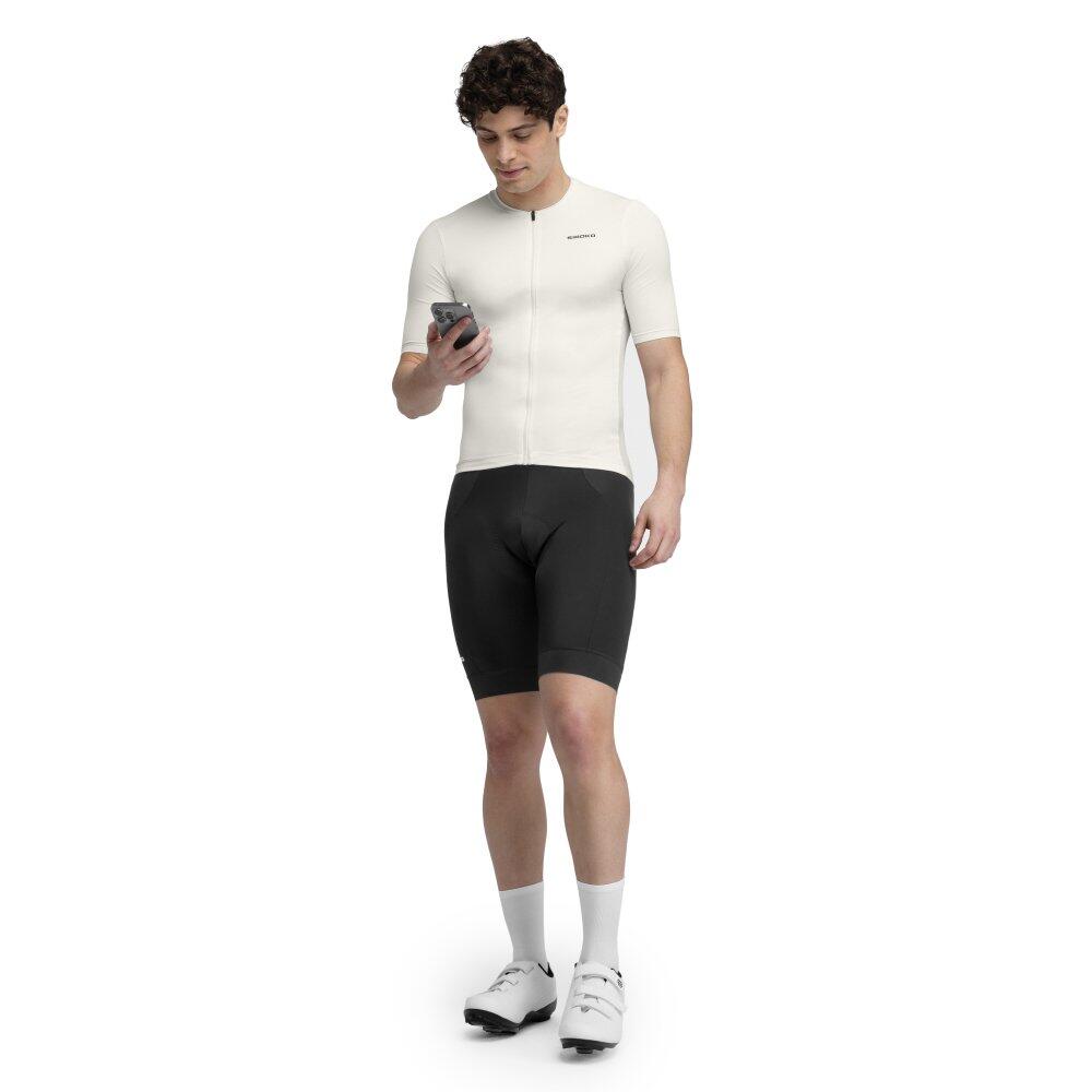 Maillot ciclismo manga corta hombre Core Rim Drive Blanco | Decathlon