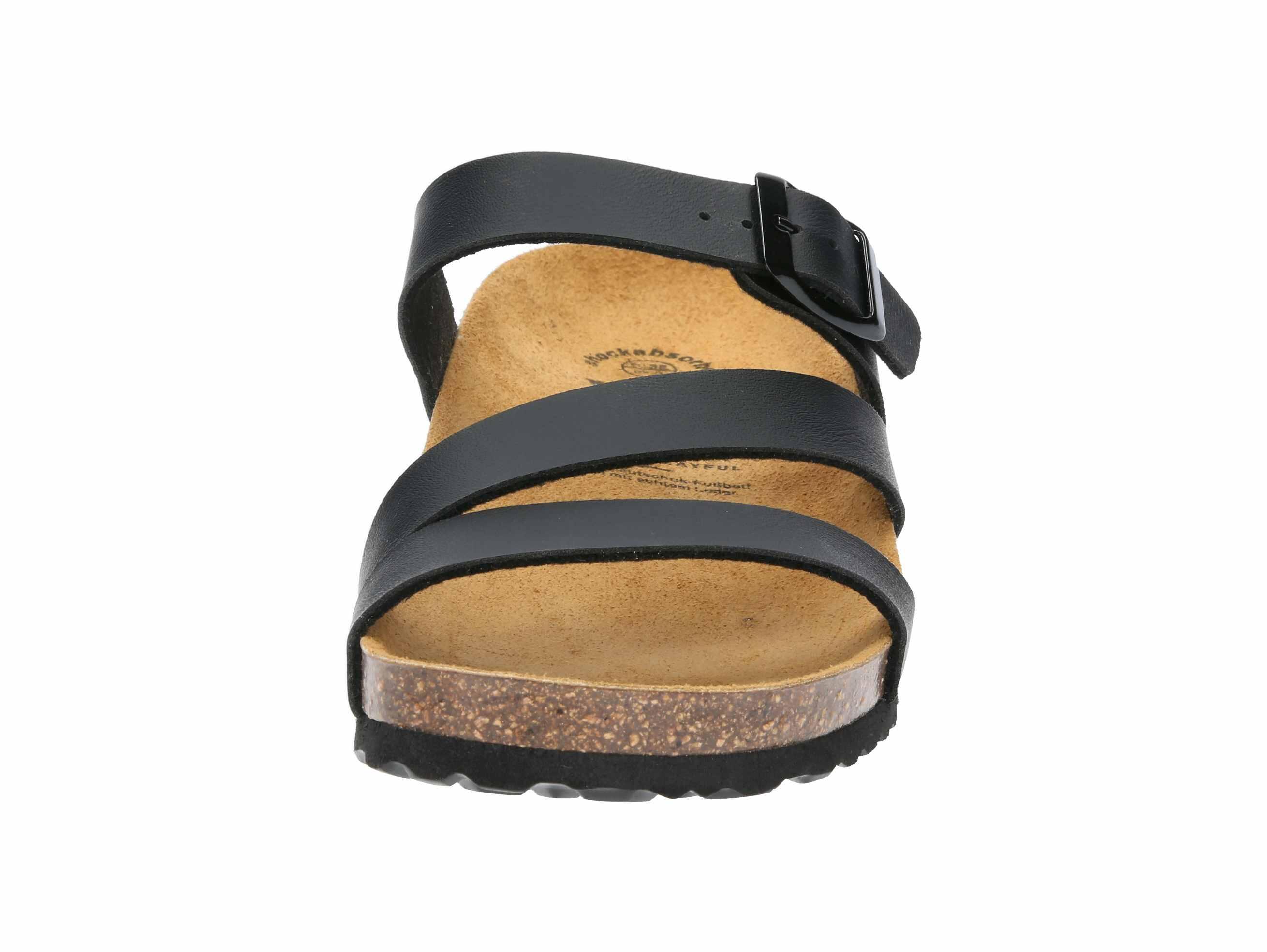 LICO Glitter Mule women's black synthetic adjustable buckles LICO ...