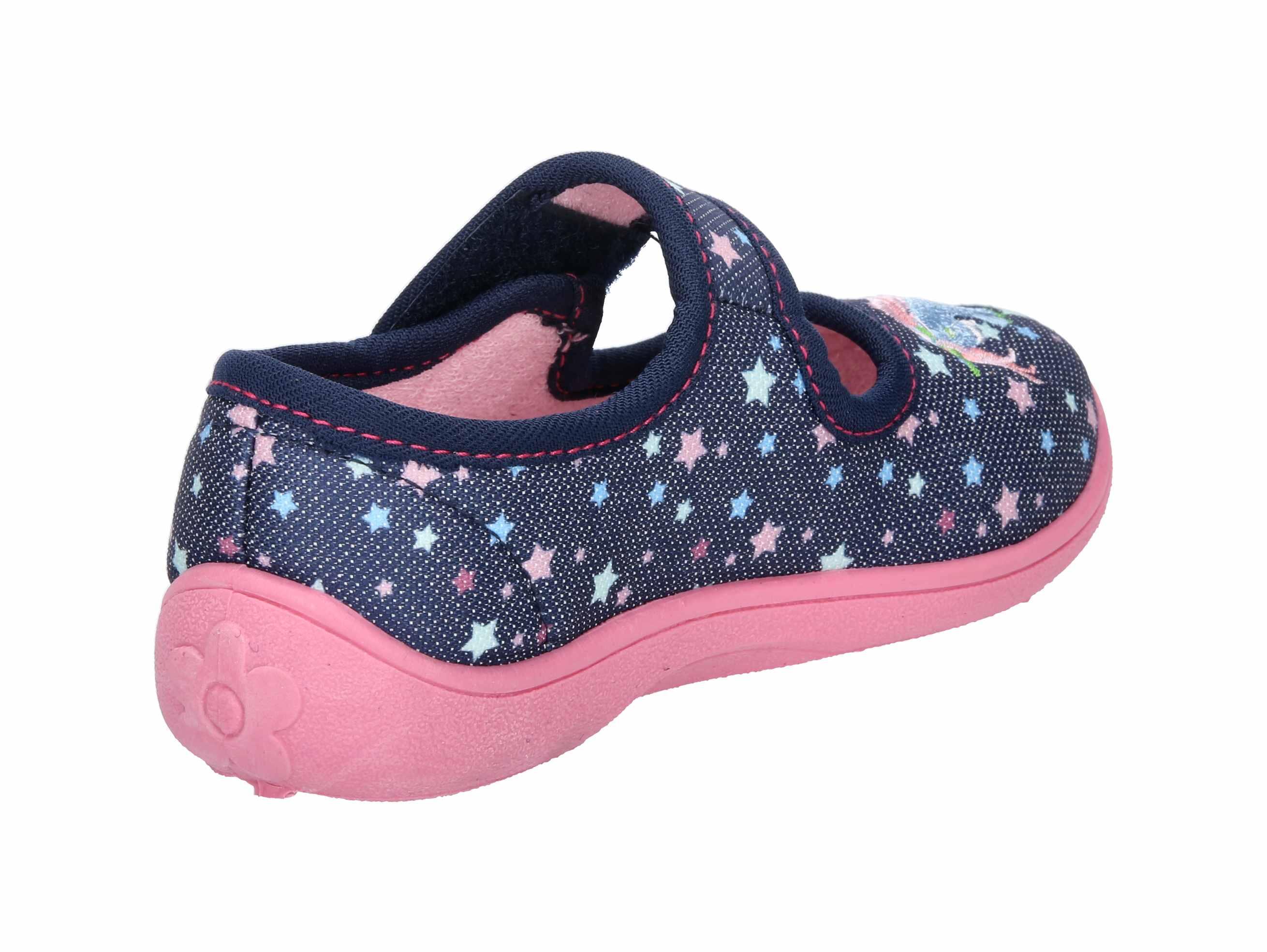LICO Cookie Girl blue canvas slipper - Velcro, TPR sole LICO | Decathlon