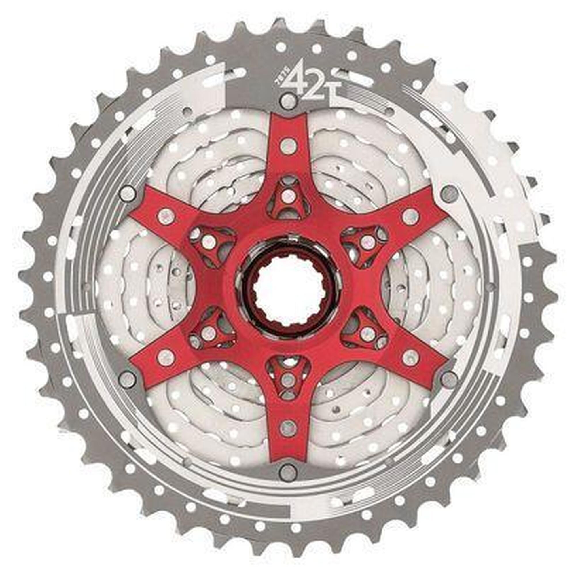 Cassette VTT 11V SUNRACE CS-MX8 Argent Rouge SUNRACE | Decathlon