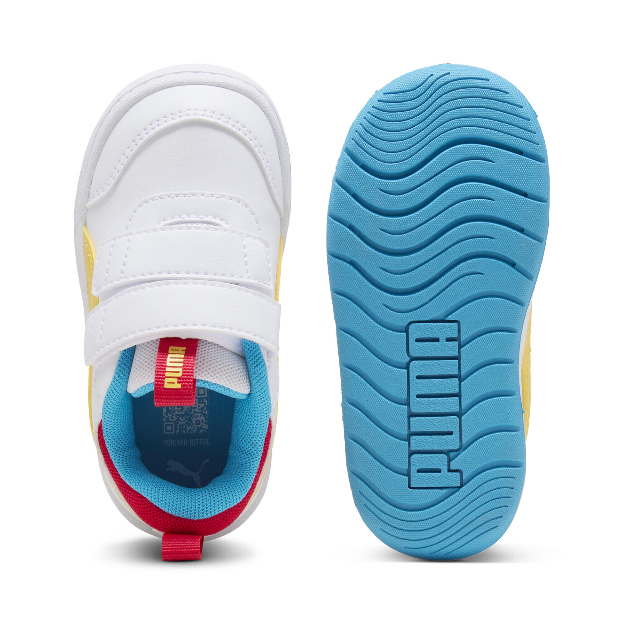 Multiflex 2 Colour Sneakers Kinder PUMA White Pelé Yellow PUMA | Decathlon