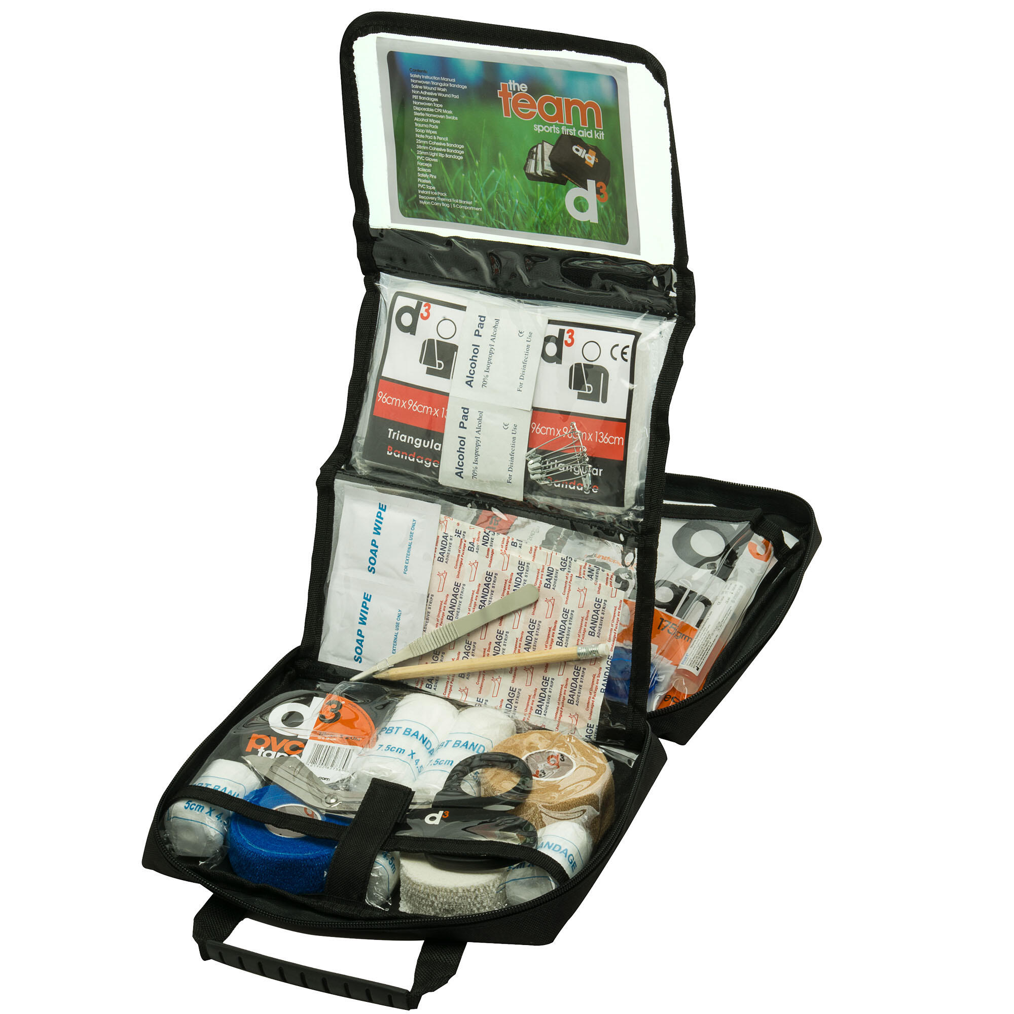 Team 66 Piece Medic Physio First Aid Kit D3 TAPE | Decathlon