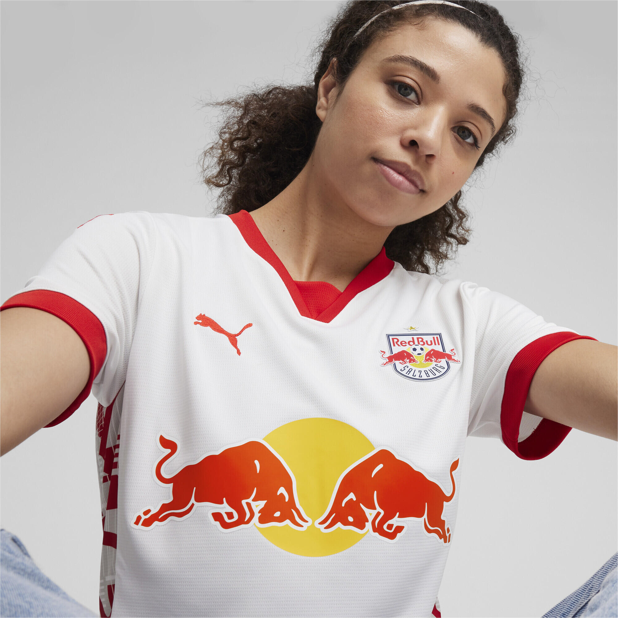 Maglia gara Home FC Red Bull Salzburg 24/25 da donna PUMA White Red PUMA | Decathlon