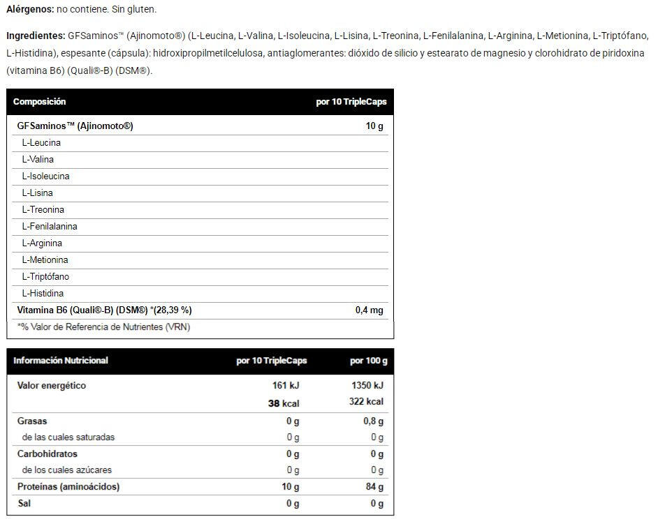 GFS Aminos - 200 Capsule VitoBest VITOBEST | Decathlon