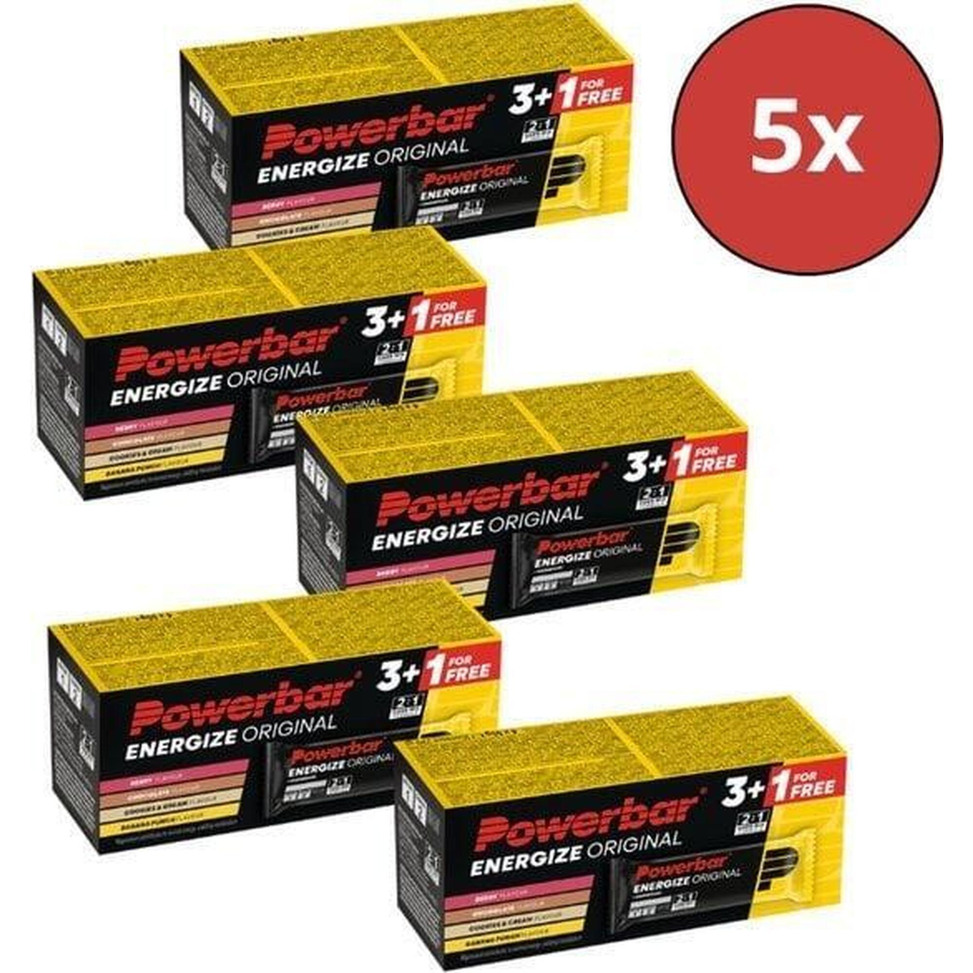 Barres énergétiques Mix Powerbar Energize Original - Pack 5ds (4x55gr ...